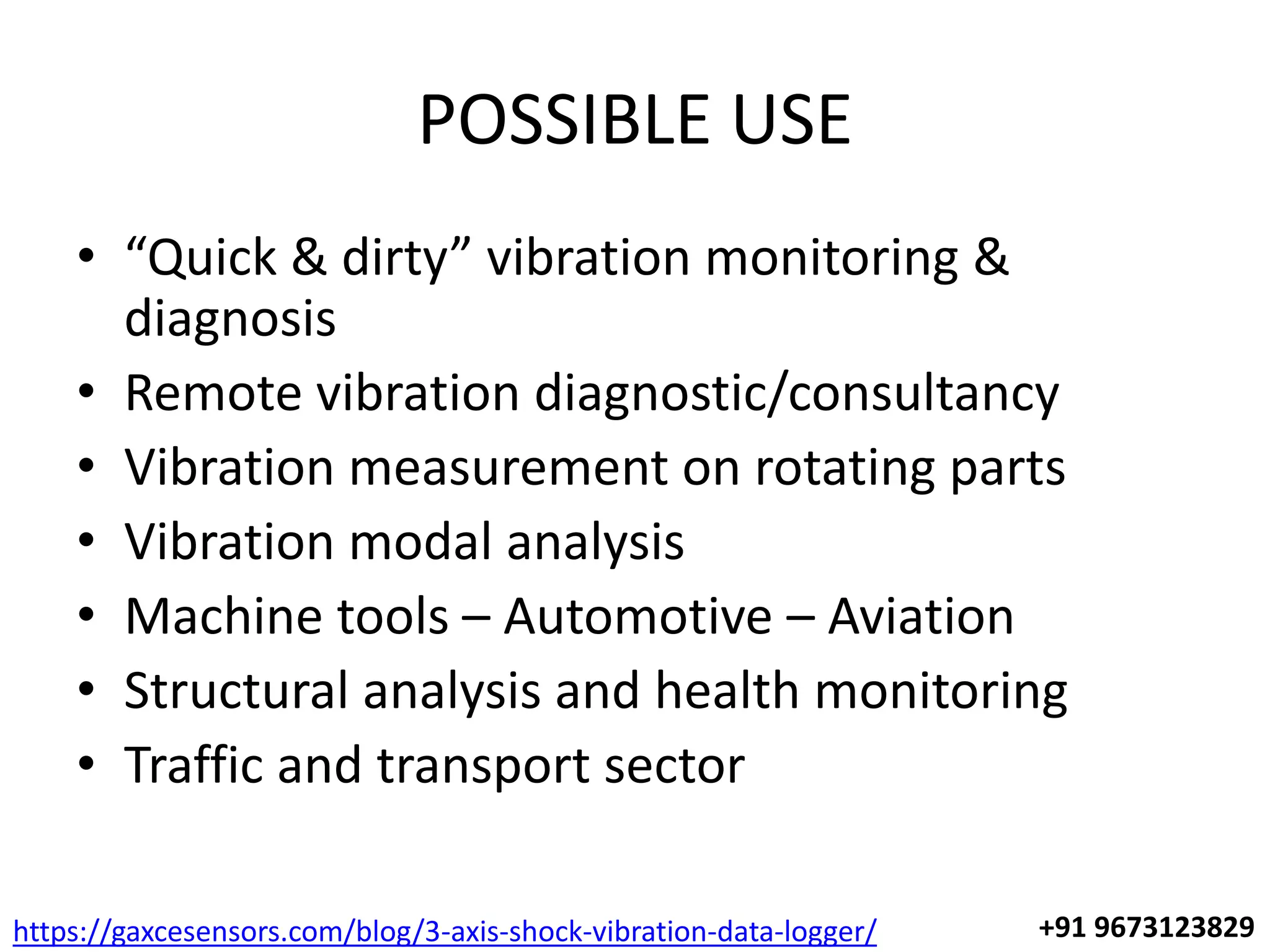 3 axis shock & vibration data logger | PPT