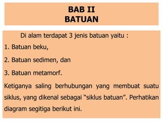 3 bab ii batuan sub batuan beku & piroklastik | PPT