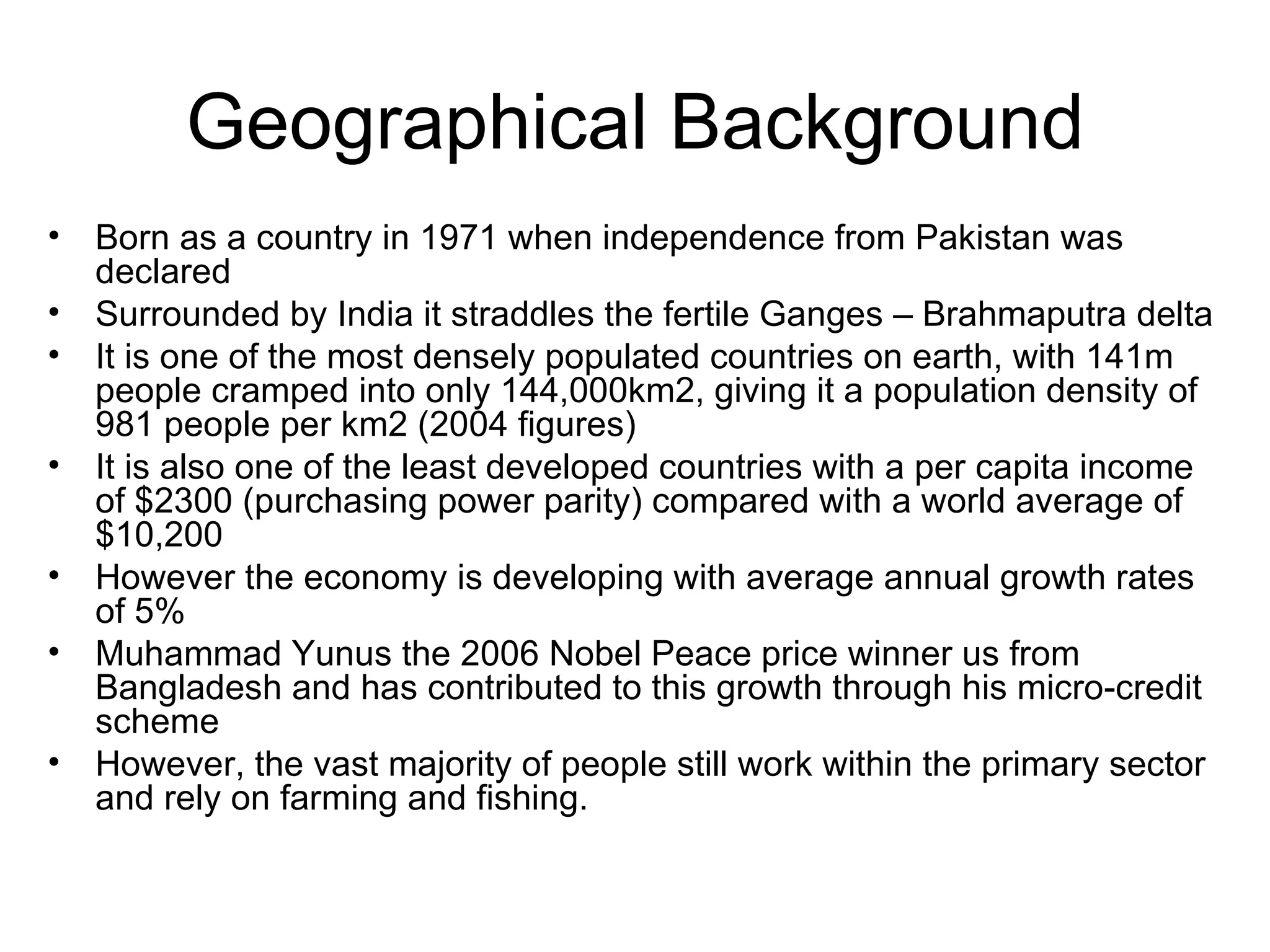 3 Bangladesh Case Study Intro | PPT
