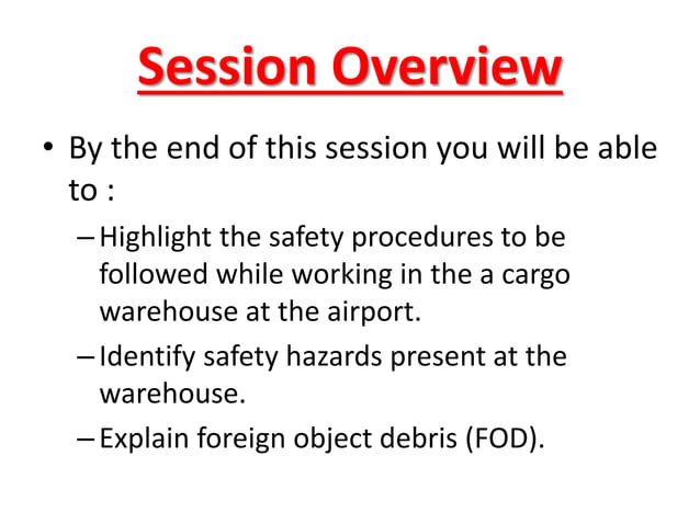 3 basic cargo safety warehouse | PPTX