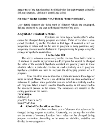 Basic construction of c | DOC