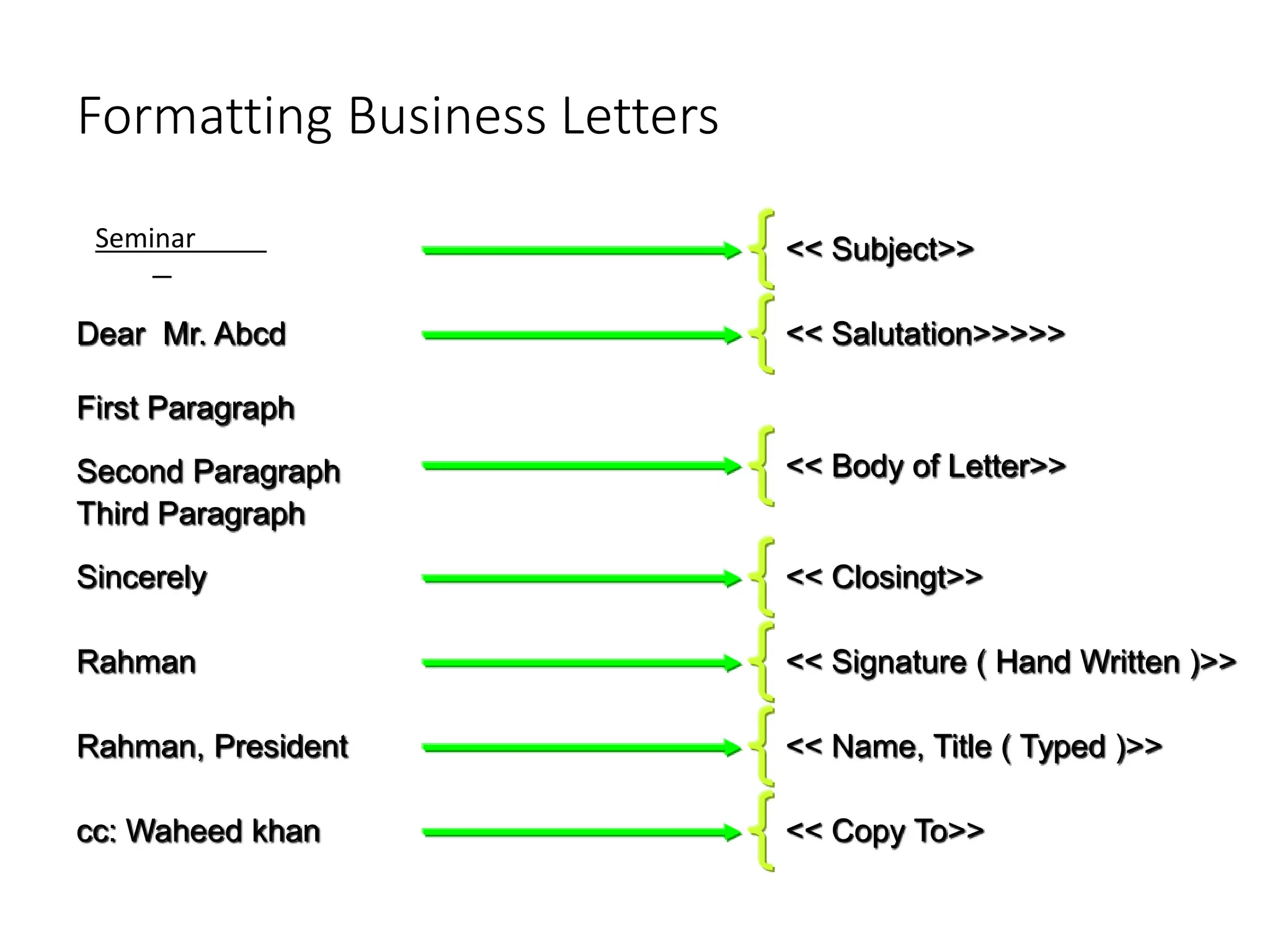 3-B Business Letter.pptx | Email | Internet