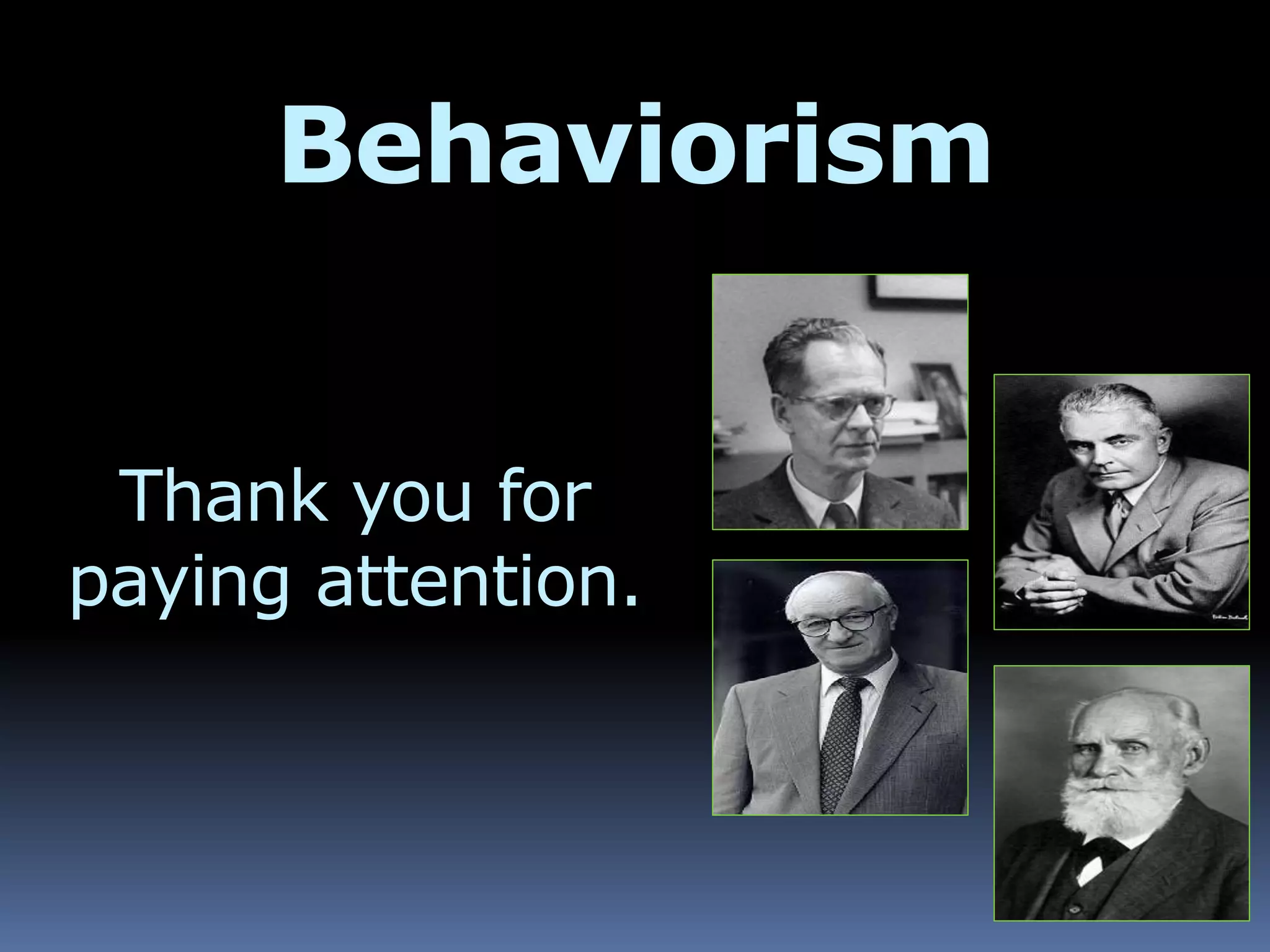Behaviorism | PPTX