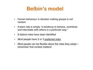 3. belbin team roles | PPTX