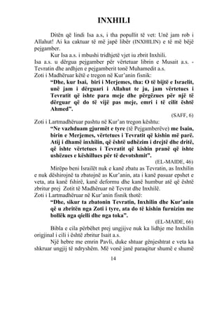 Dr. Musli Vërbani - 3. Besimi në librat e Zotit xh.sh. | PDF