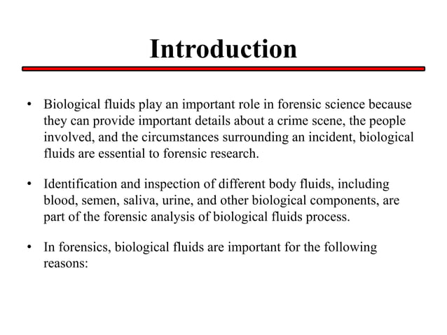 Biological Fluid Forensics in Forensic Serology & DNA Typing.pptx