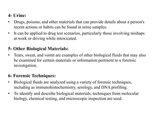 Biological Fluid Forensics in Forensic Serology & DNA Typing.pptx