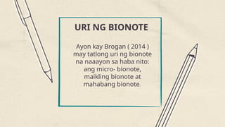 3 - BIONOTE.pptx bionote (biographical notes) | PPTX