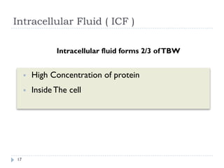 3- Body Fluids.pdf body fluid compartments | PDF