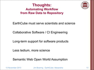 Cyberscience, Software Engineering & Automated Workflows in Geoscience ...