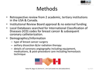 Gilchrist IC - AIMRADIAL 2015 - Transradial in breast cancer | PPTX
