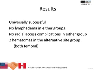 Gilchrist IC - AIMRADIAL 2015 - Transradial in breast cancer | PPTX