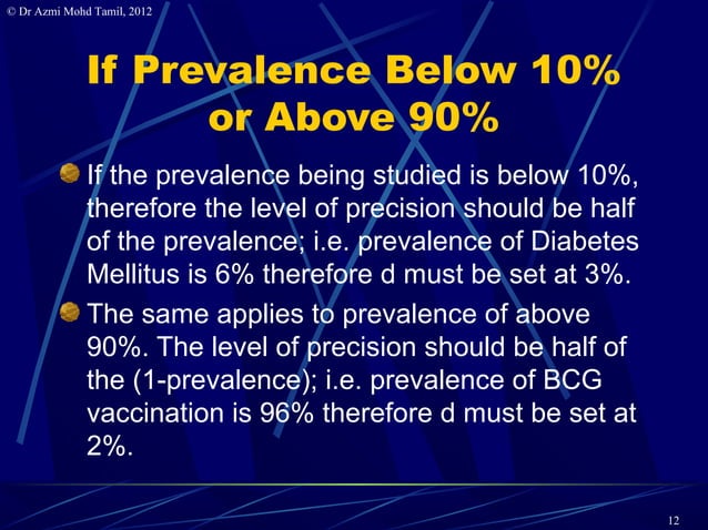 3. Calculate samplesize for prevalence studies | PPT | Medical Health