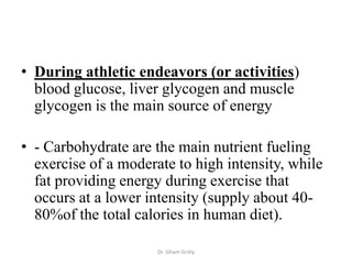 3 carbohydrates and exercise | PPTX