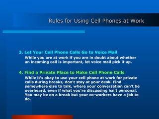 Cell phone Etiquette | PPT