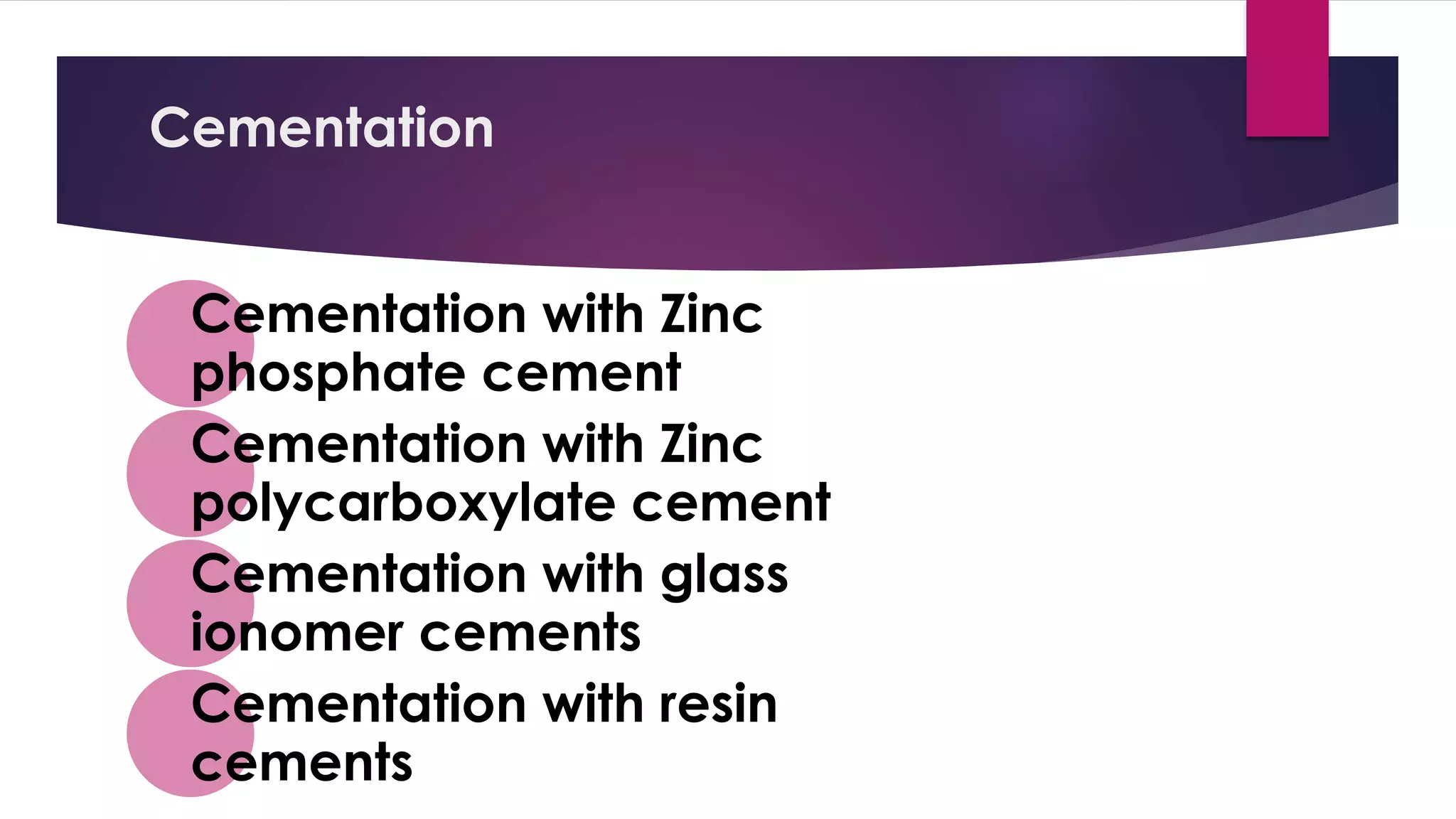 cementation in Fixed prosthodontics | PPTX