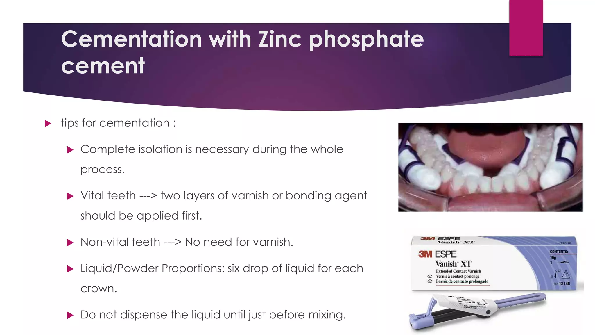 cementation in Fixed prosthodontics | PPTX