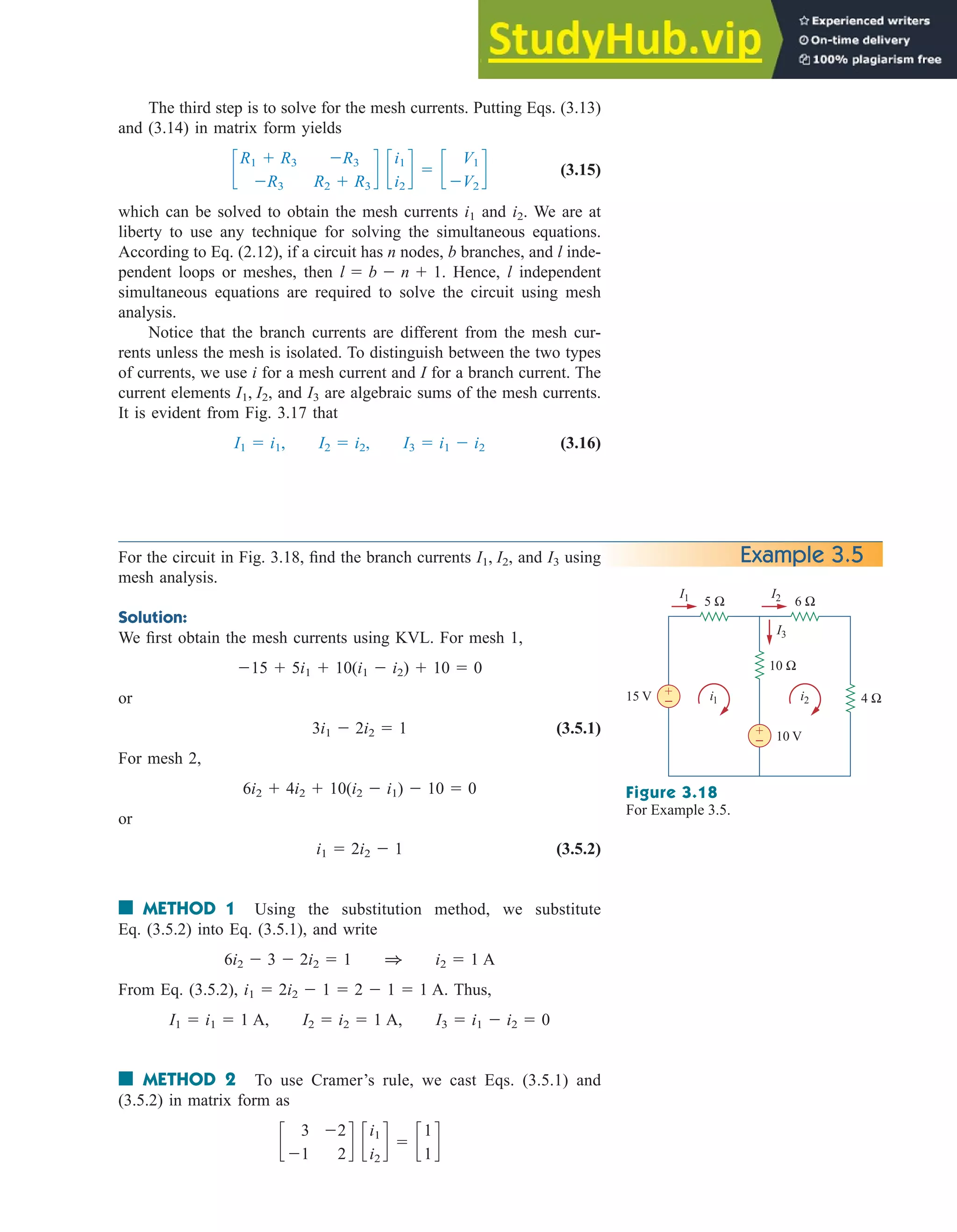 3- Ch03- Methods Of Analysis-Sadiku | PDF