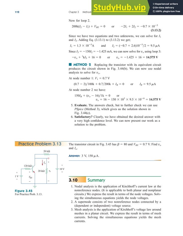 3- Ch03- Methods Of Analysis-Sadiku | PDF