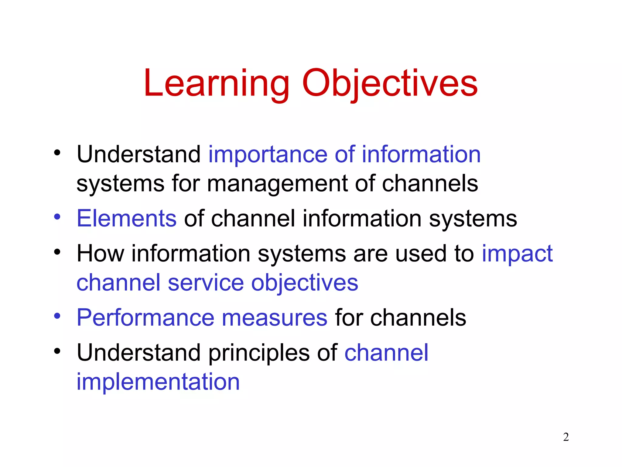 3 channel-information-systems | PPT