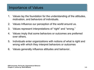 3 chapter-3 values, attitudes ob | PPT | Careers