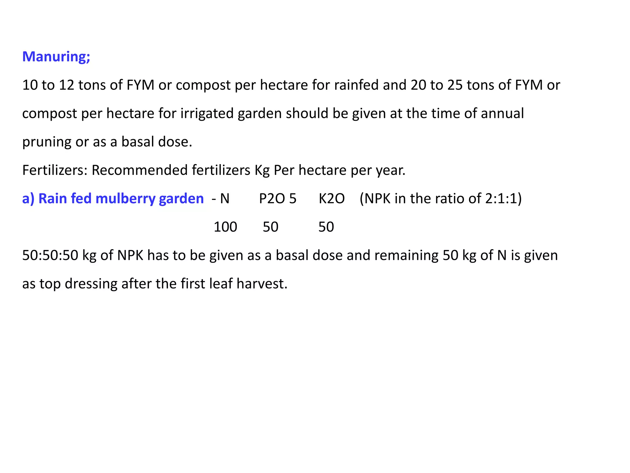 3 chapter moriculture | PPTX