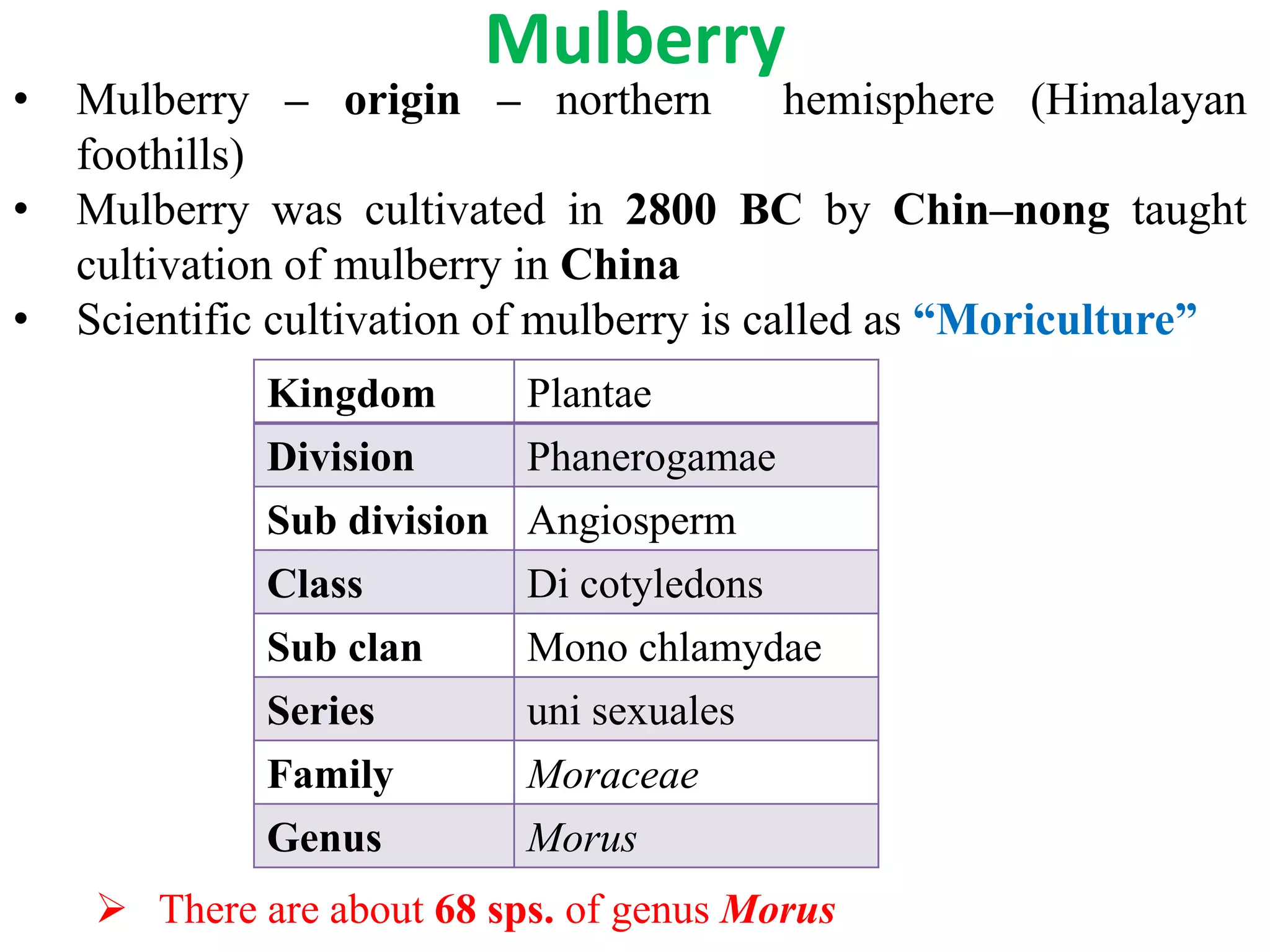 3 chapter moriculture | PPTX