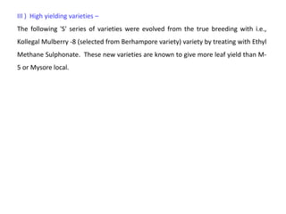 3 chapter moriculture | PPTX