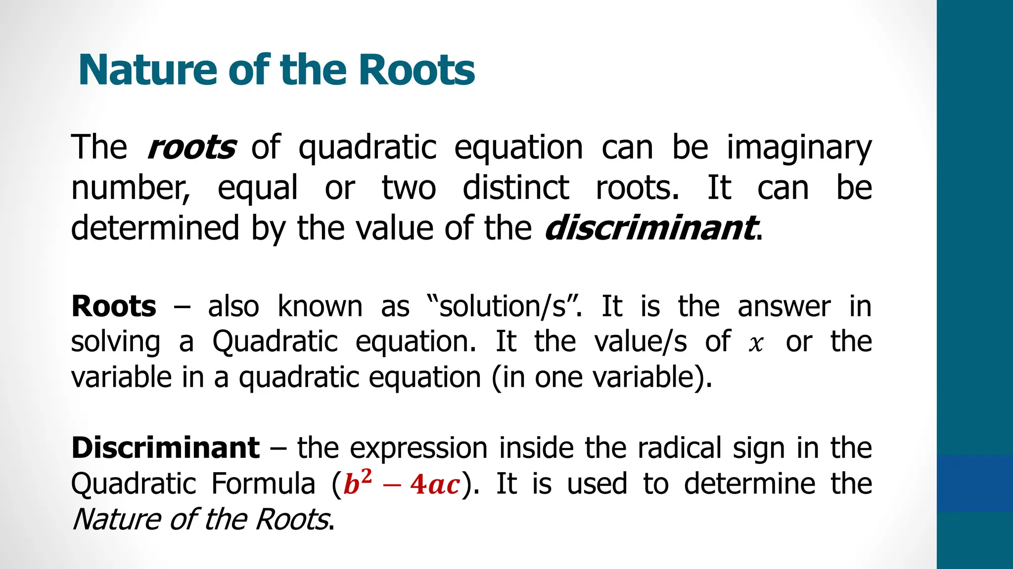 3-Characterizing-and-Describing-the-Roots-of-Quadratic-Equations.pptx