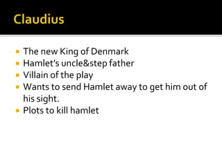 3 character list hamlet | PPT