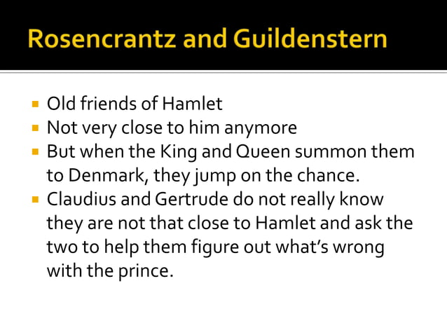 3 character list hamlet | PPTX