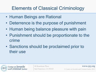 3. classical criminology | PPT