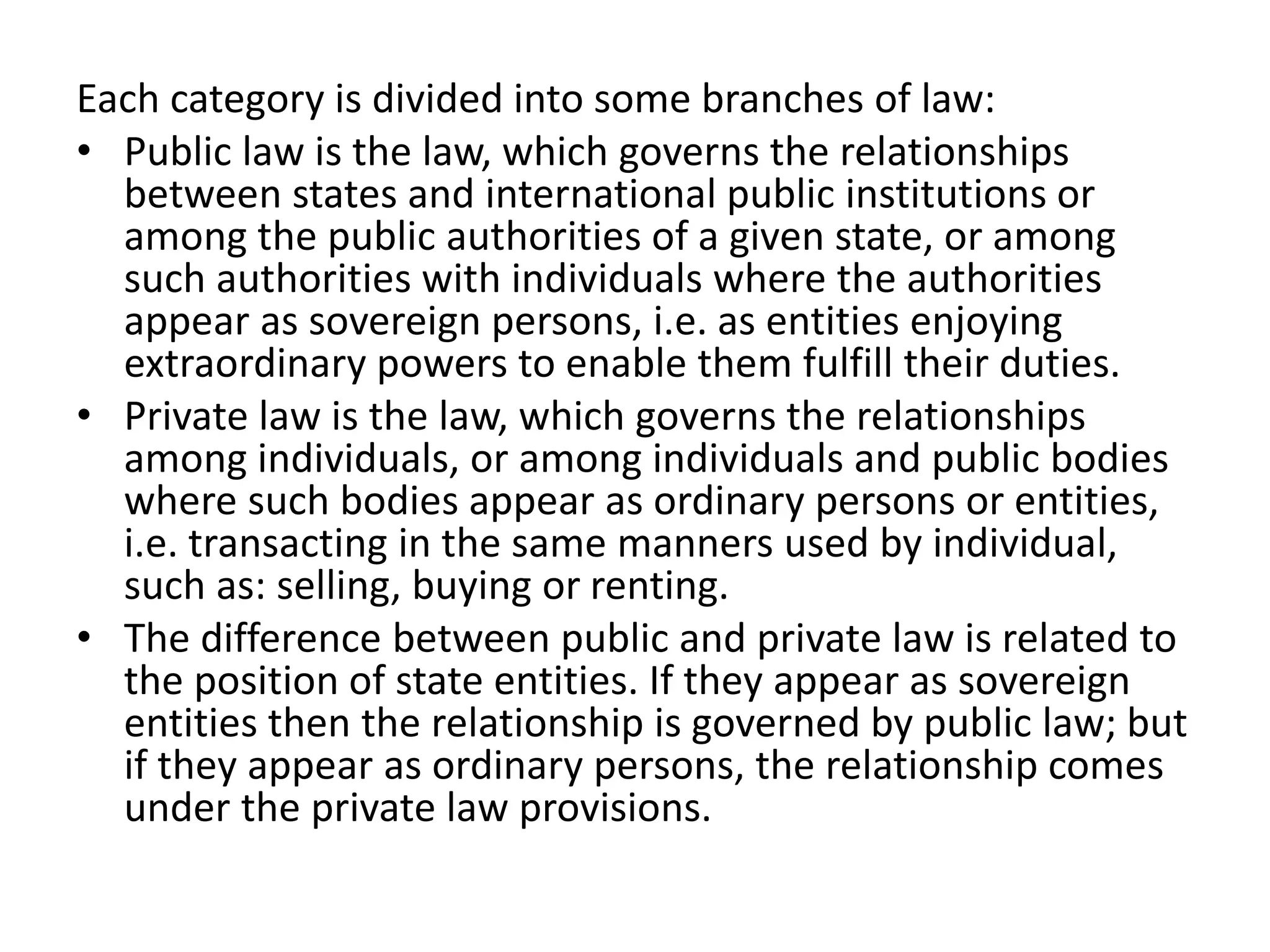 3-Classification of Law and Legal Rules Section 1 Public and Private Laws.pptx | Political ...