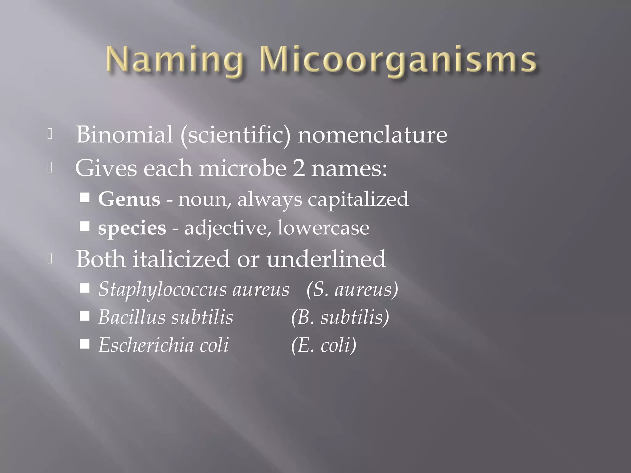 classification of microorganisms | PPT