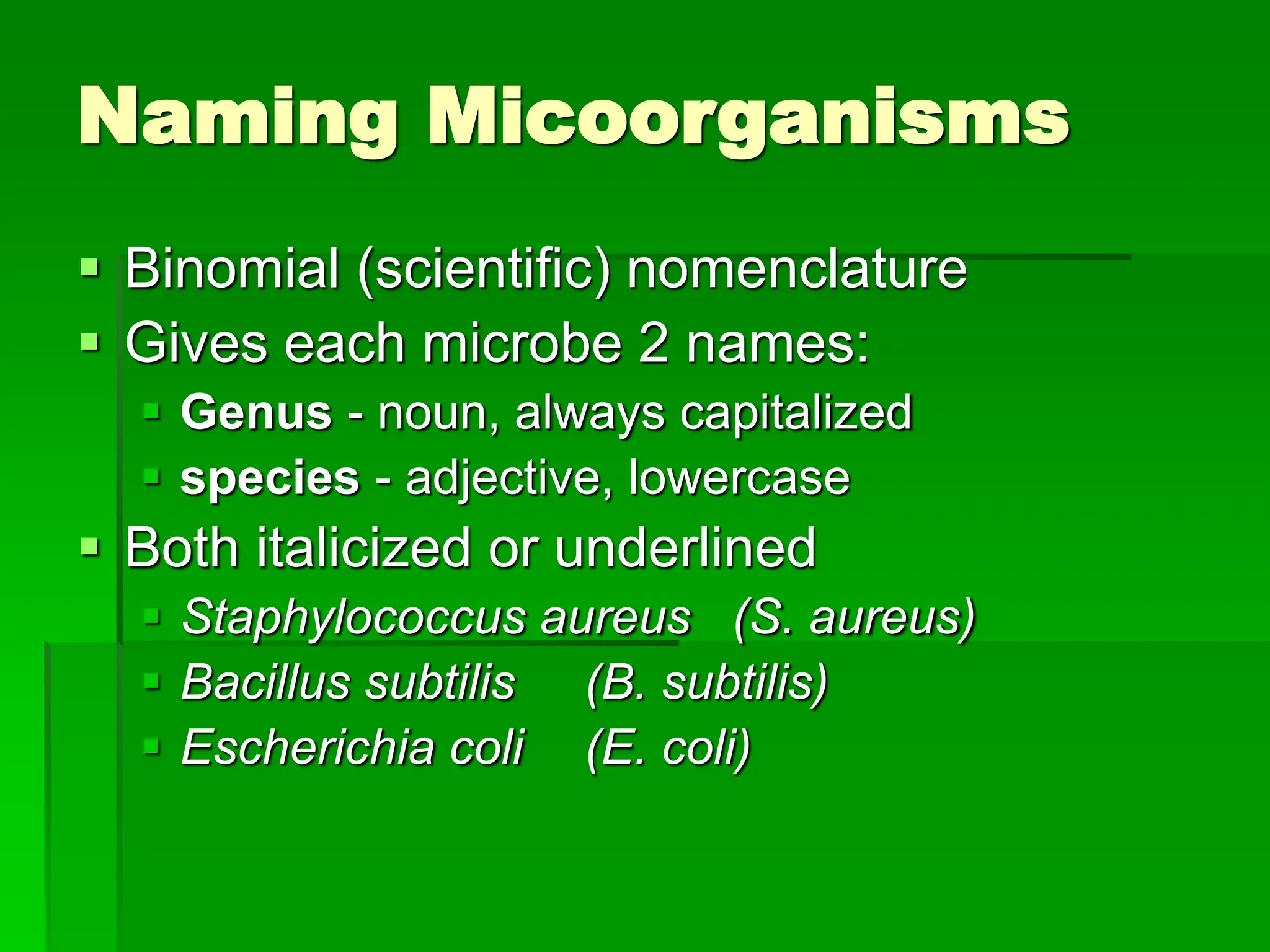 3 - Classification of Microorganisms.ppt