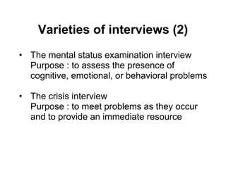 clinical assessment interview | PPT