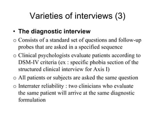clinical assessment interview | PPT