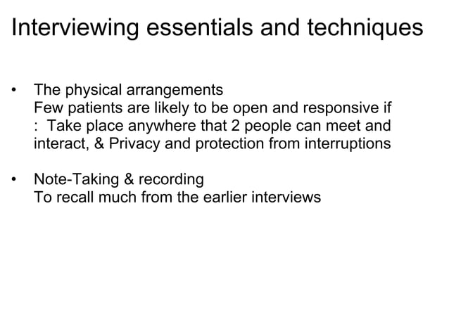 clinical assessment interview | PPT