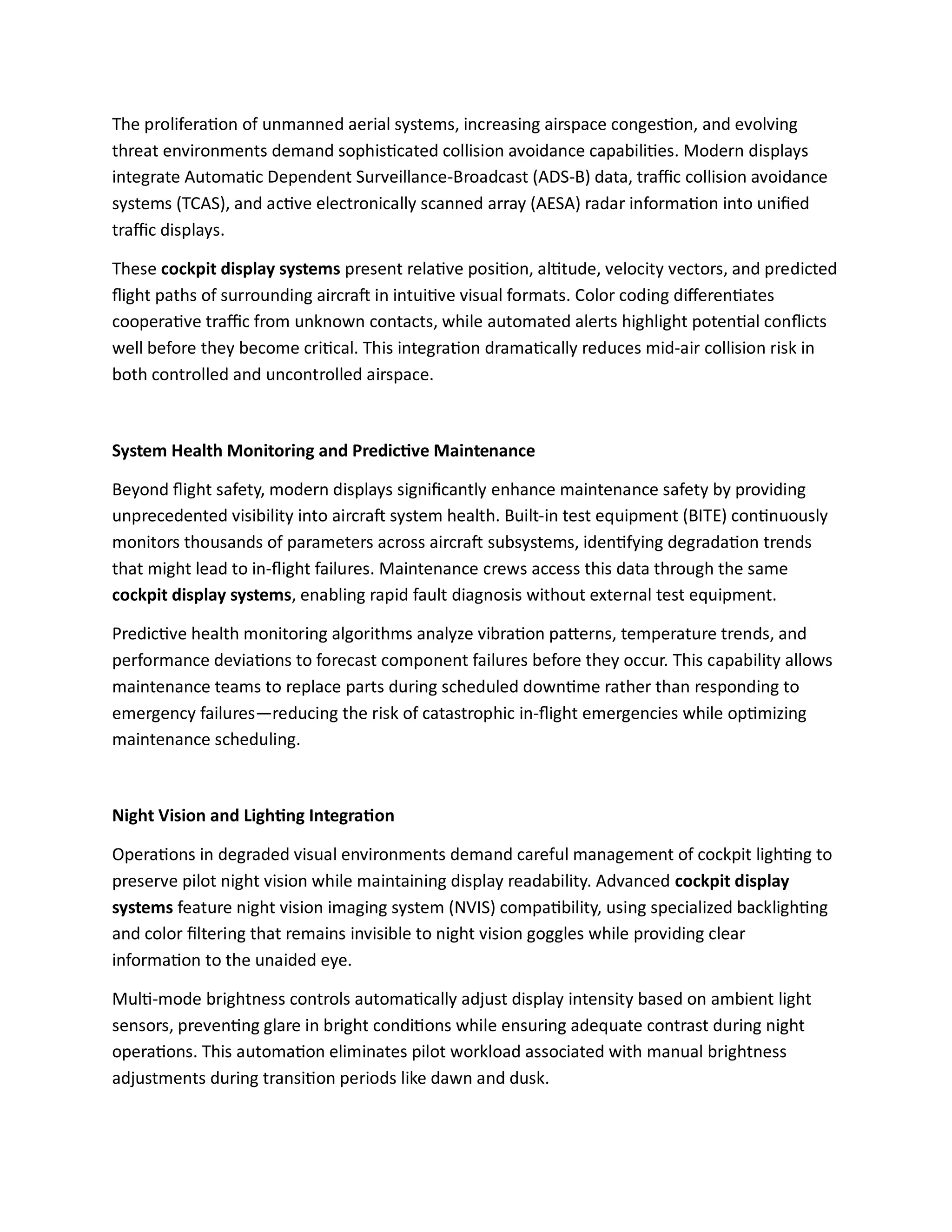 Cockpit Display Systems: Advancing Safety, Awareness & Mission ...
