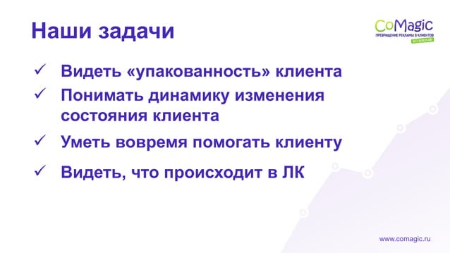 Продуктовая аналитика в SaaS-сервисе, свои инструменты (Дмитрий Кудинов, CoMagic) | PPT