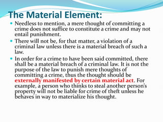 Conditions of Criminal Liability Lecture Note | PPTX