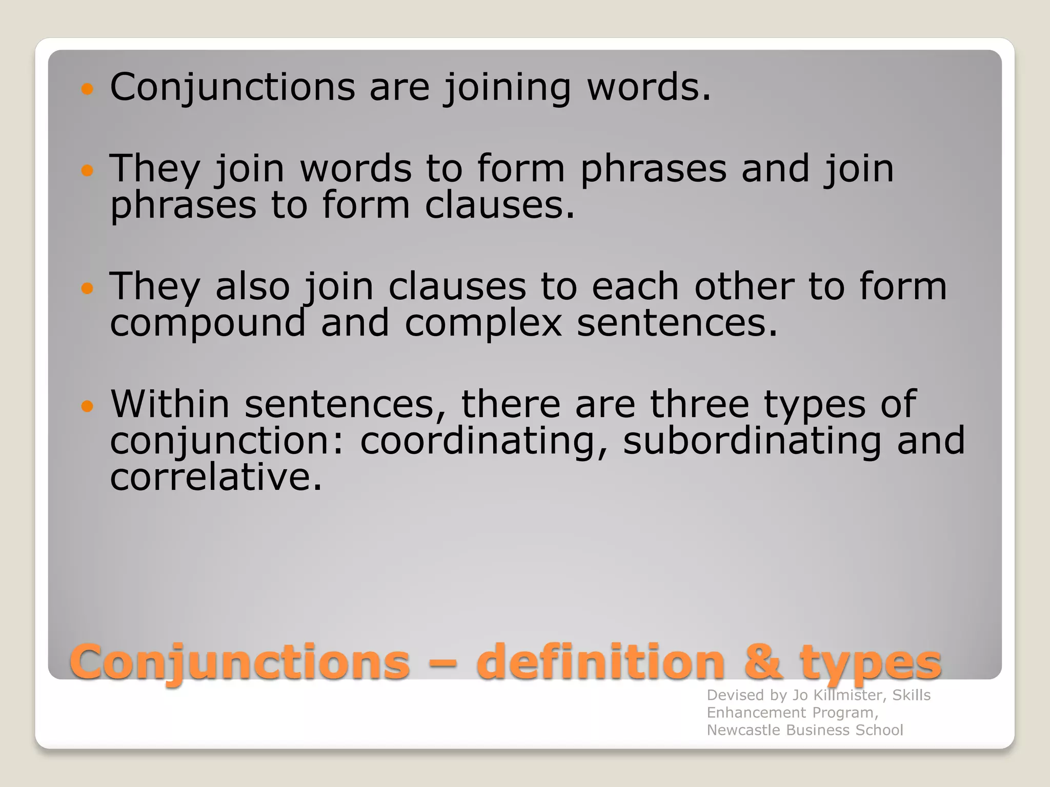 3 conjunctions advervs | PPT