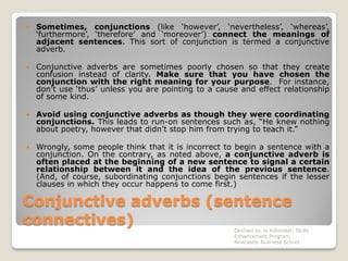 3 conjunctions advervs | PPT