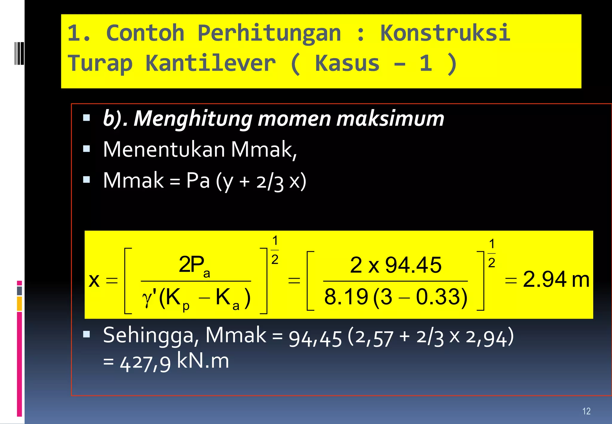 9 contoh desain turap | PPT