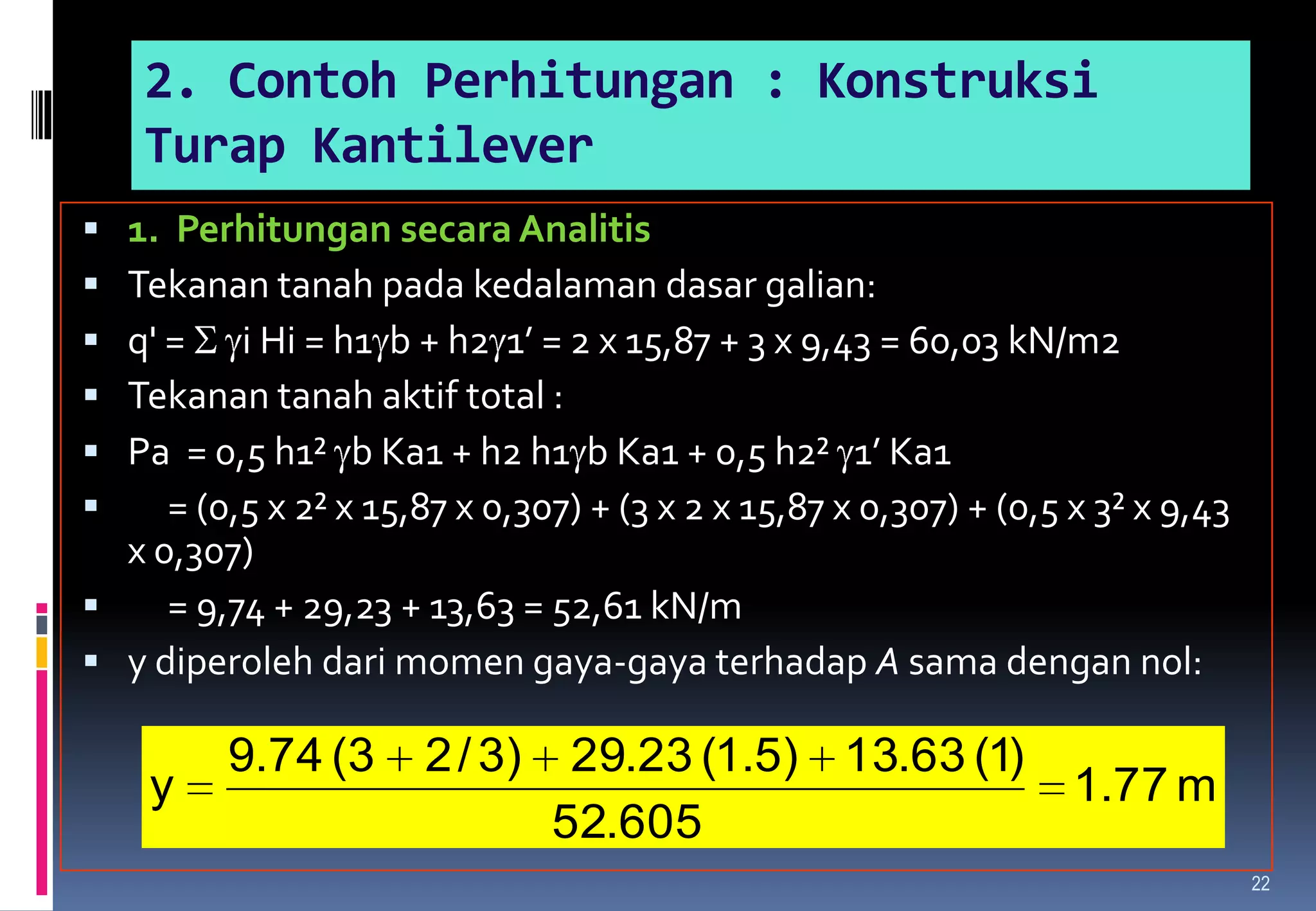 9 contoh desain turap | PPT