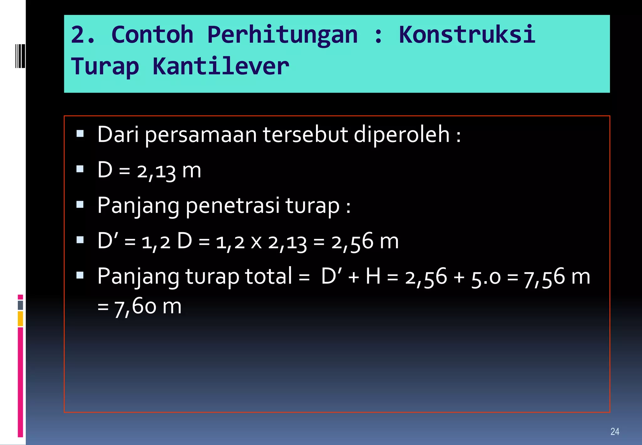 9 contoh desain turap | PPT