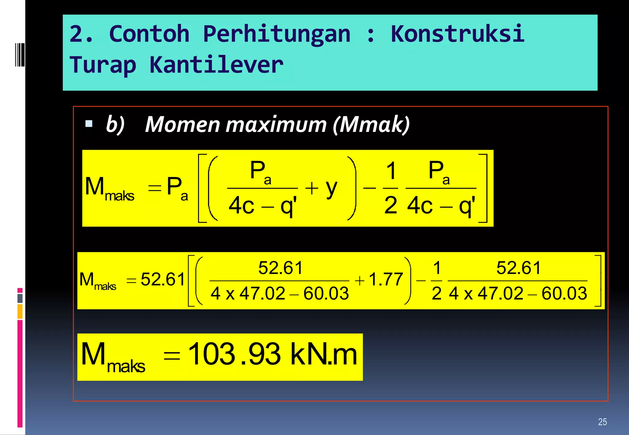 9 contoh desain turap | PPT