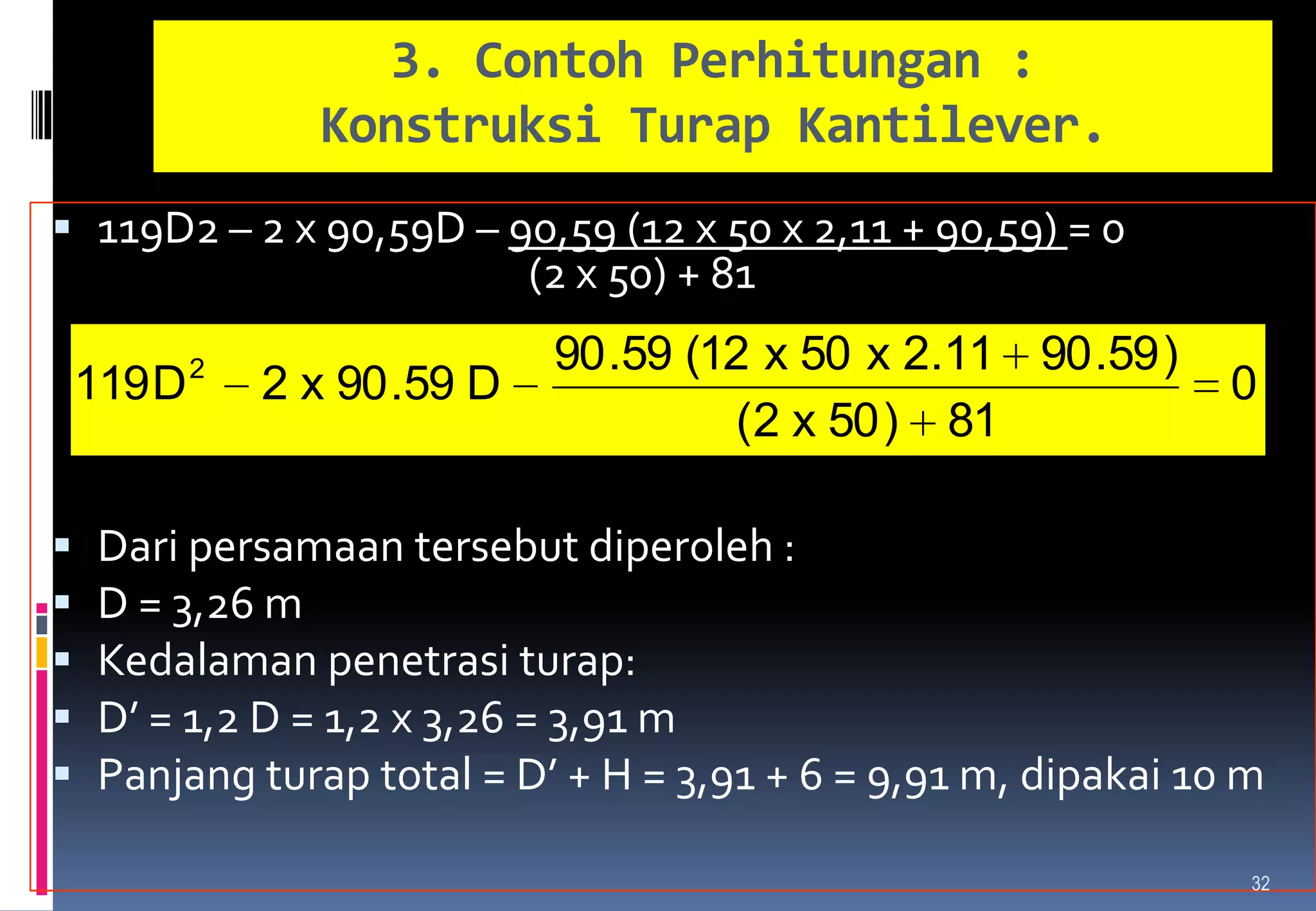 9 contoh desain turap | PPT
