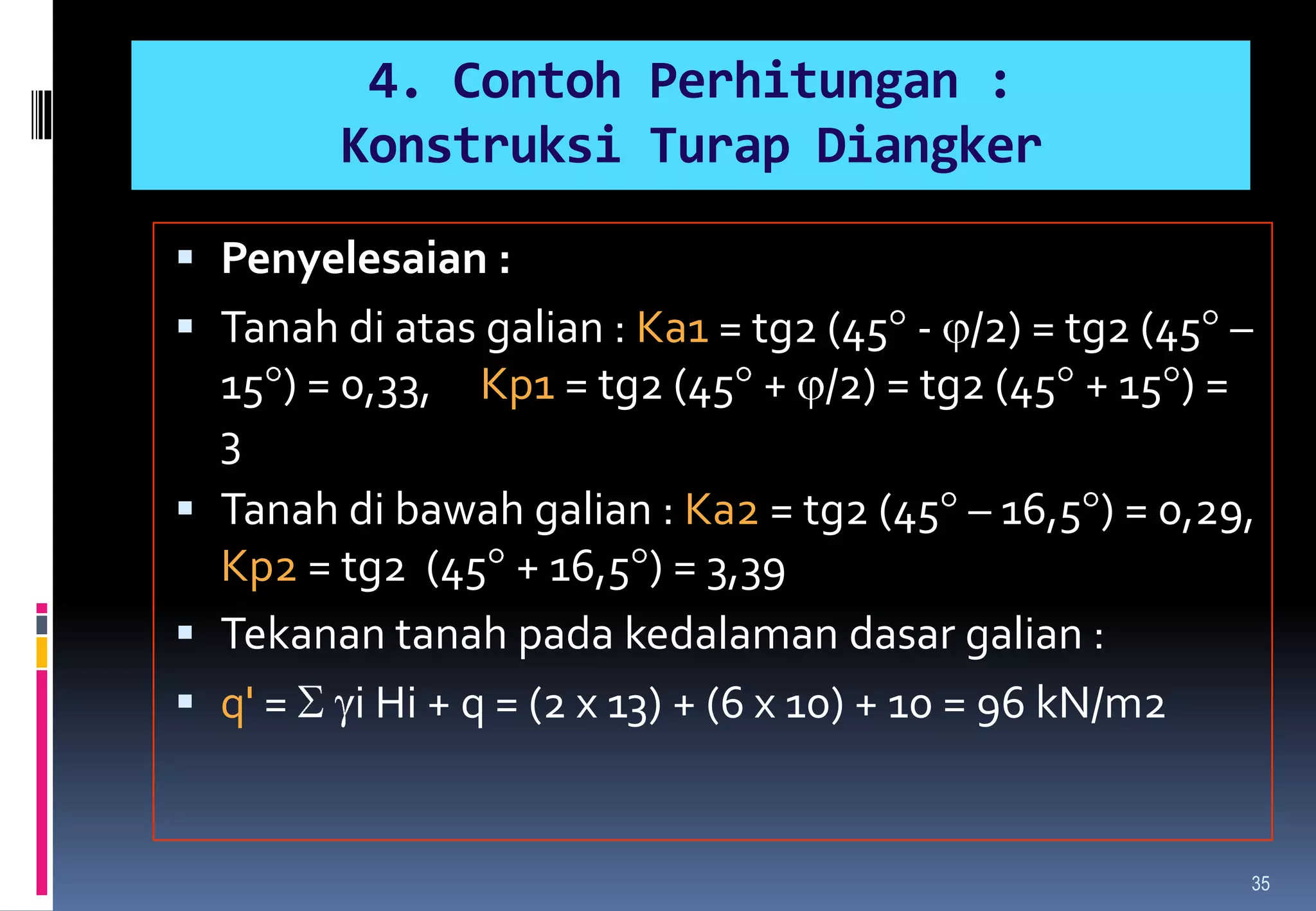 9 contoh desain turap | PPT