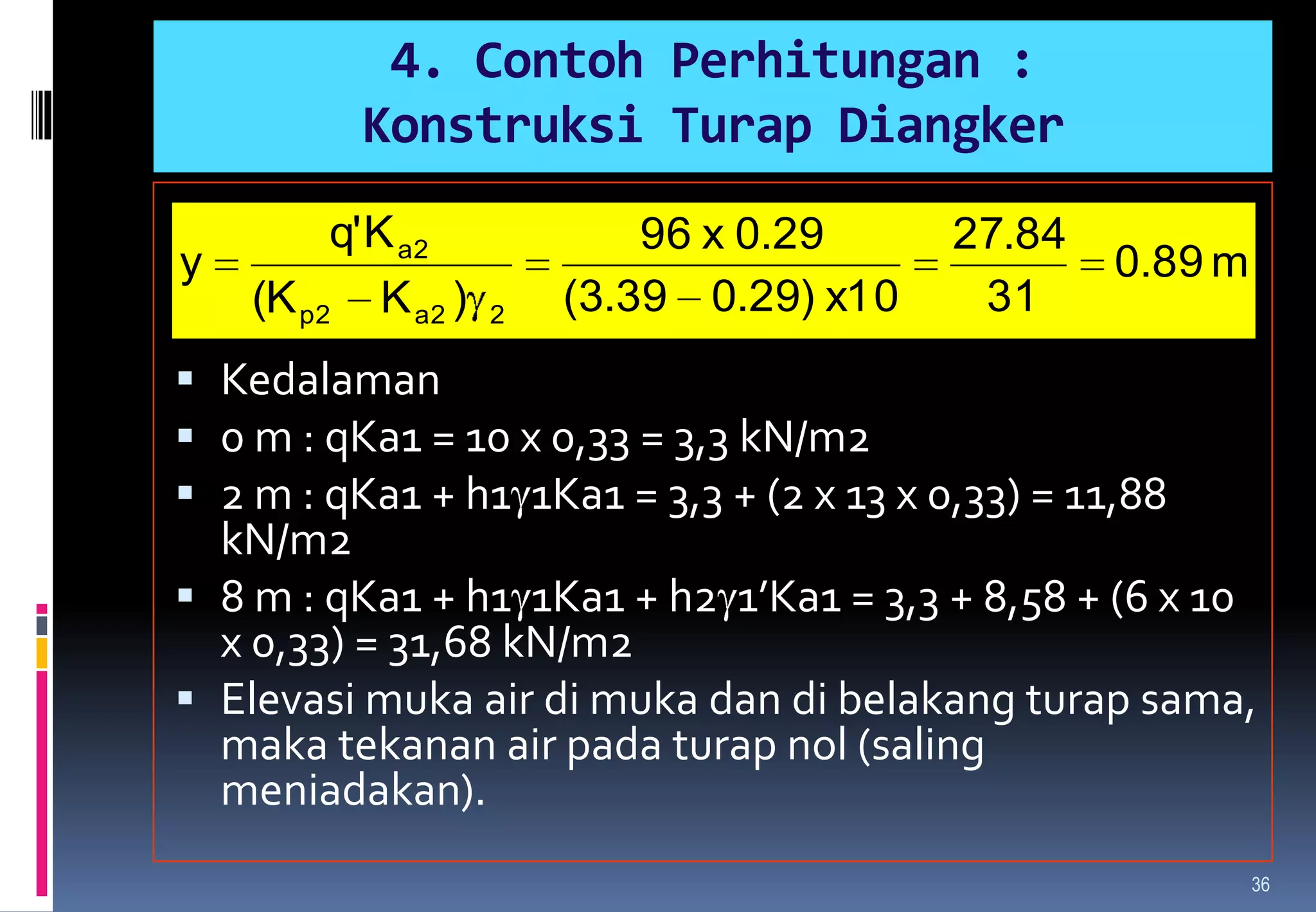 9 contoh desain turap | PPT